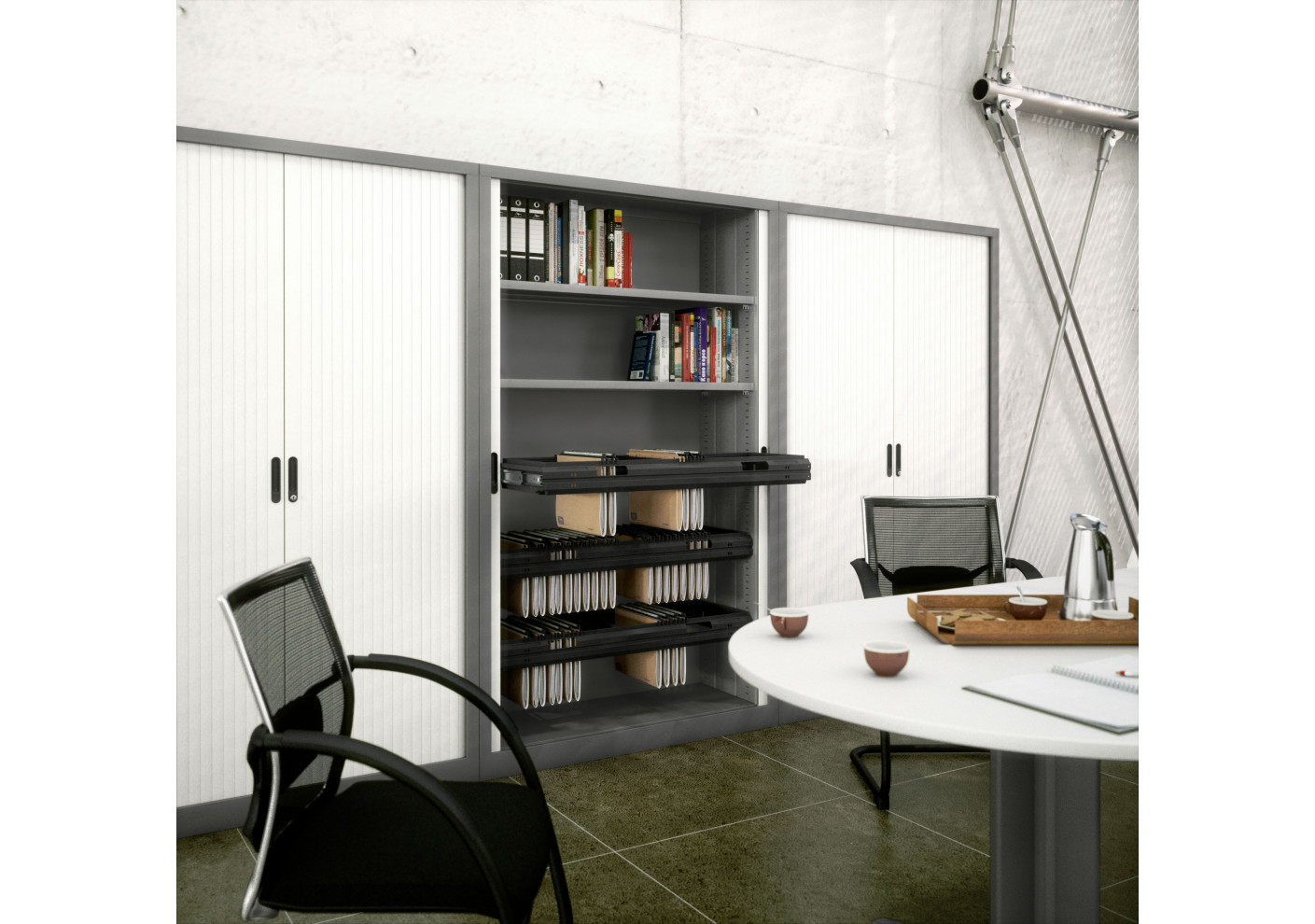 Armoire a rideau STEEL 70