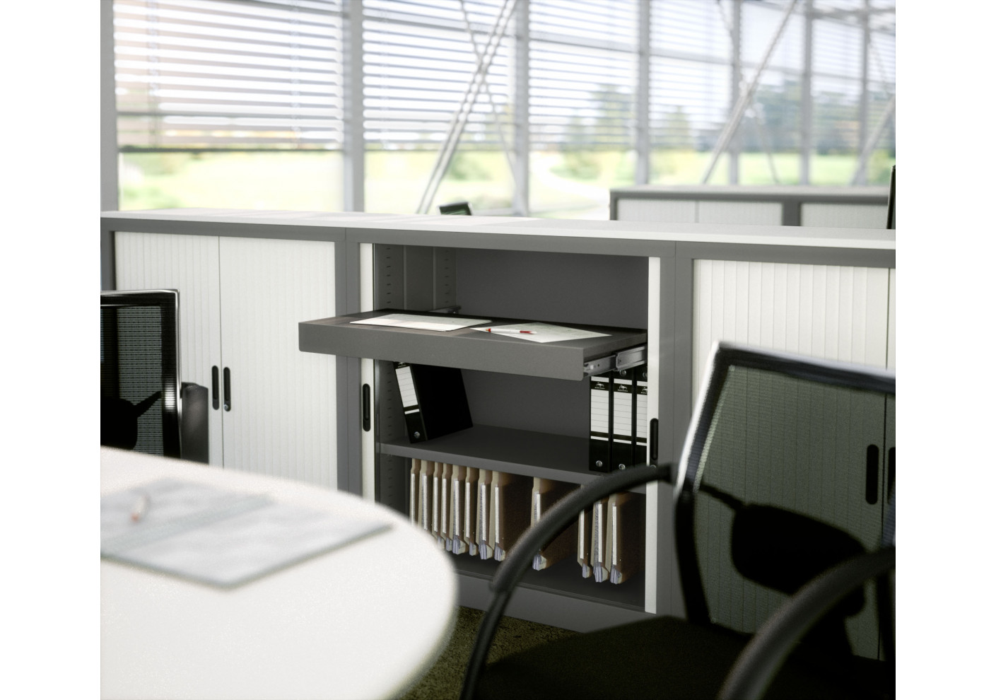 Armoire a rideau STEEL 160