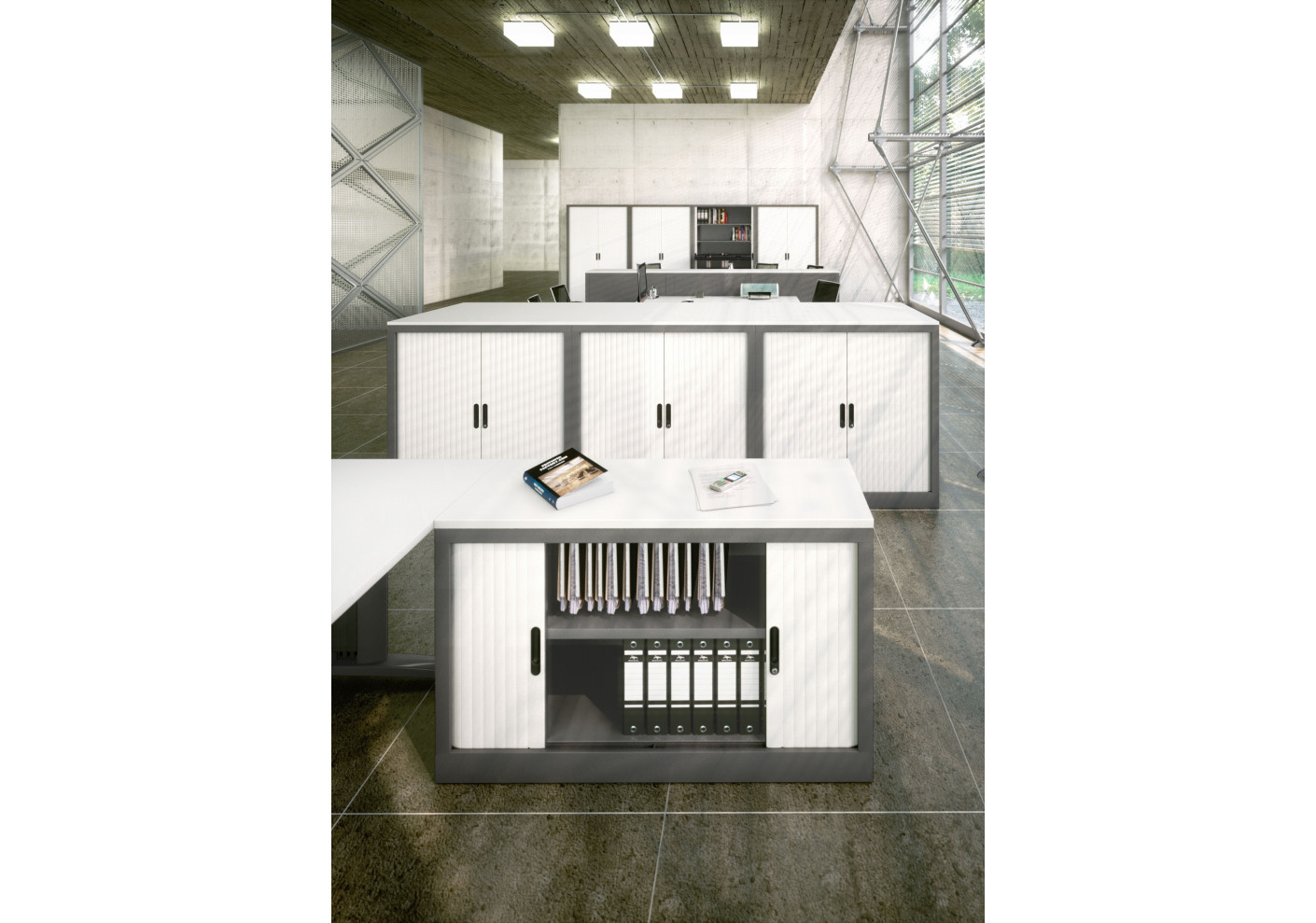 Armoire a rideau STEEL 70