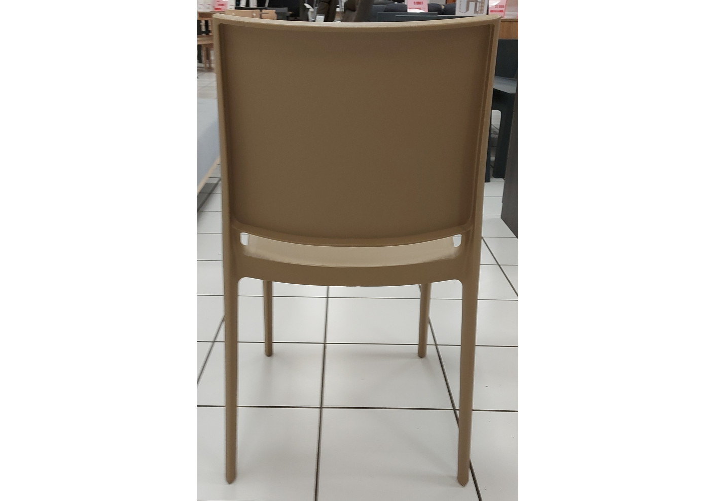 Chaise ELISE polypropylène taupe